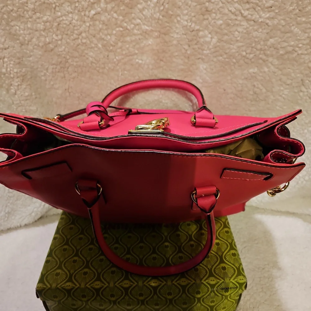 Michael Kors | Bags | Michael Kors Large Hamilton Tote Electric Pink W ...